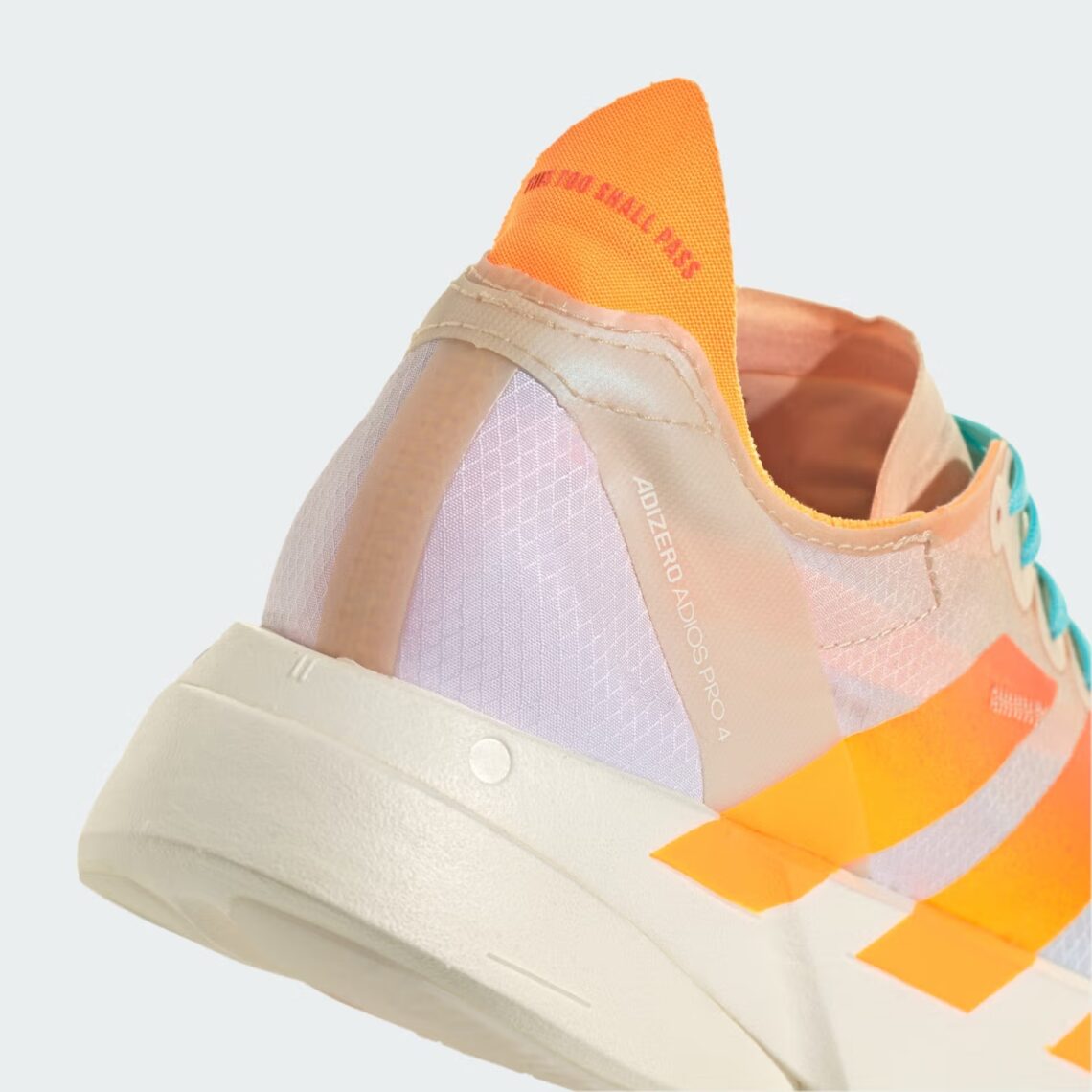 adidas Adizero Adios Pro 4 "Crystal Sand/Flash Orange/Flash Aqua" สี ...